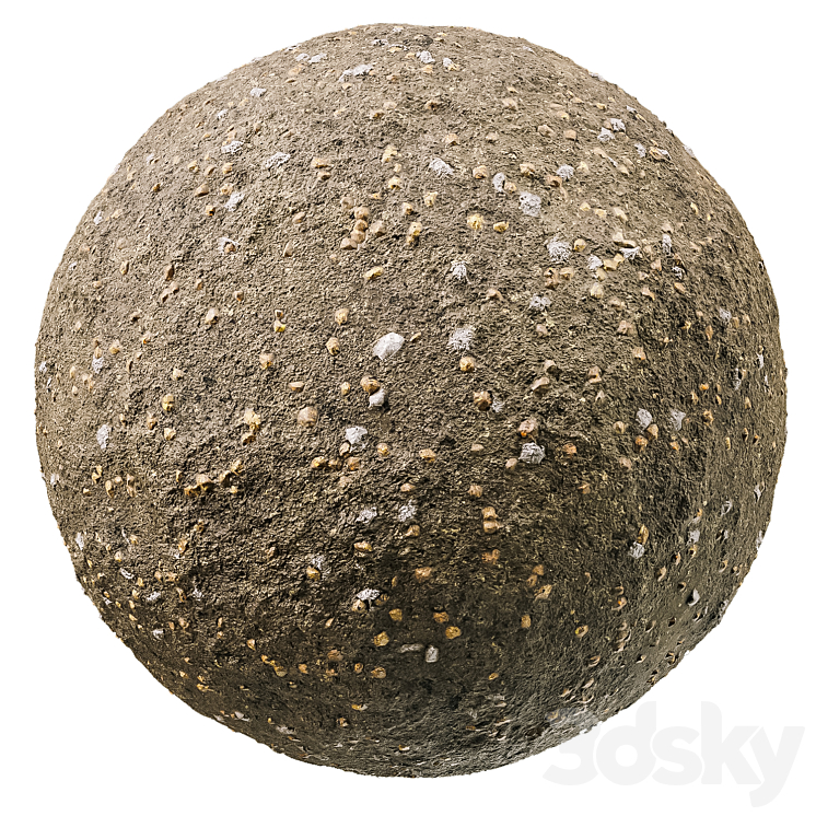Pebbles - Natural materials - 3D model