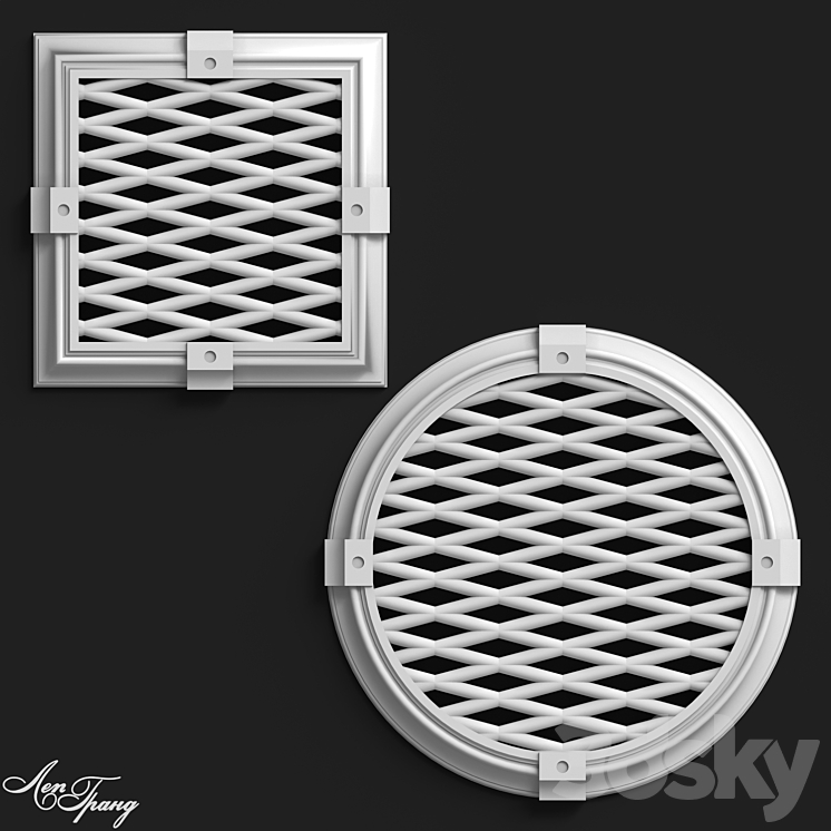 Ventilation grilles No. 20 and No. 21. LepGrand - Decorative plaster ...