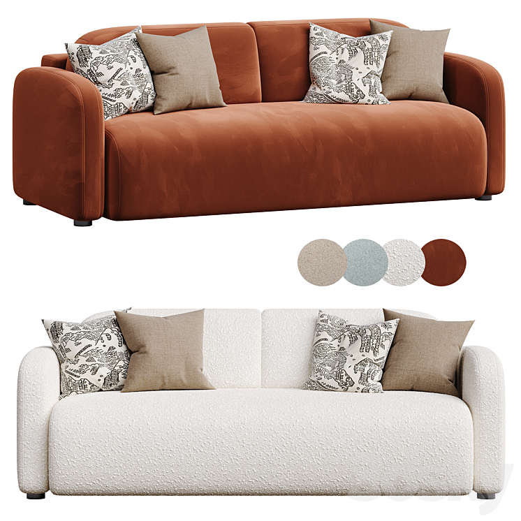 Straight sofa Claymar - Sofa - 3D model