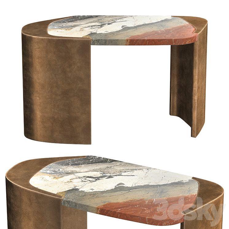 Edge Three Side Table - Table - 3D model