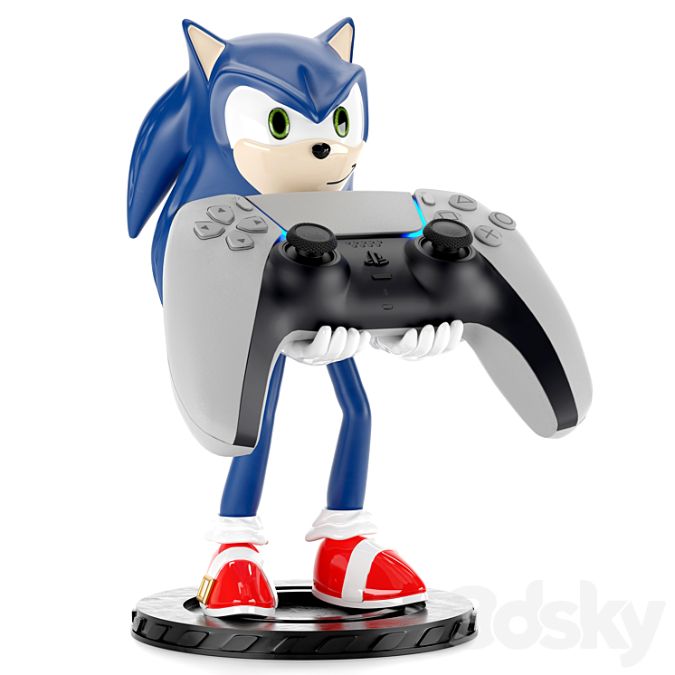 Sonic figure ps5 controller holder 01 - Toy - 3D model