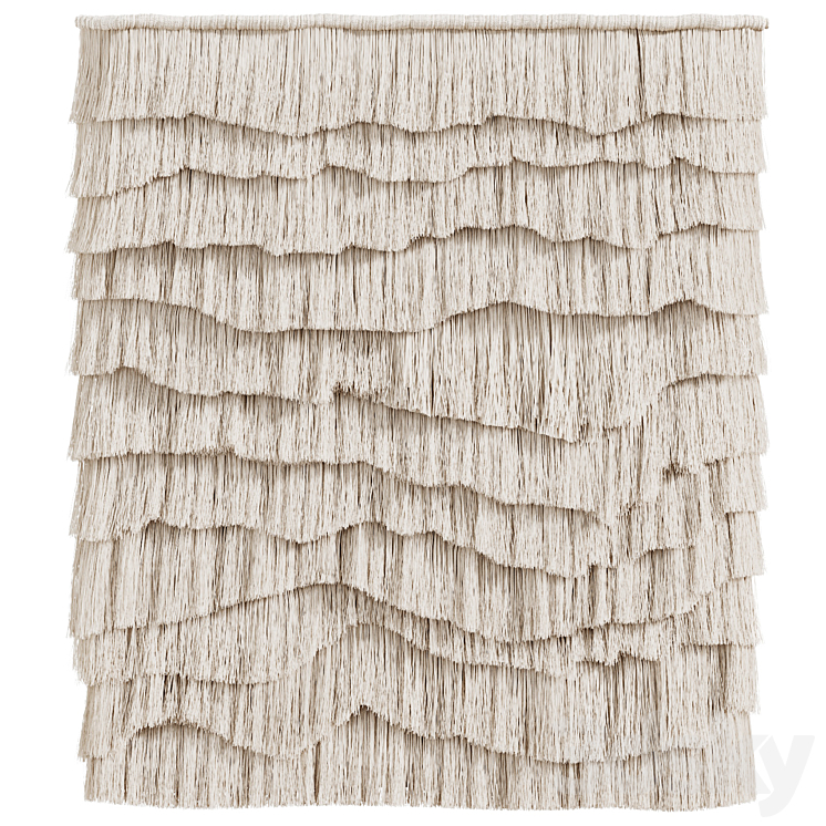 Decorative panel made of fringe threads FRINGE15 - Other decorative ...