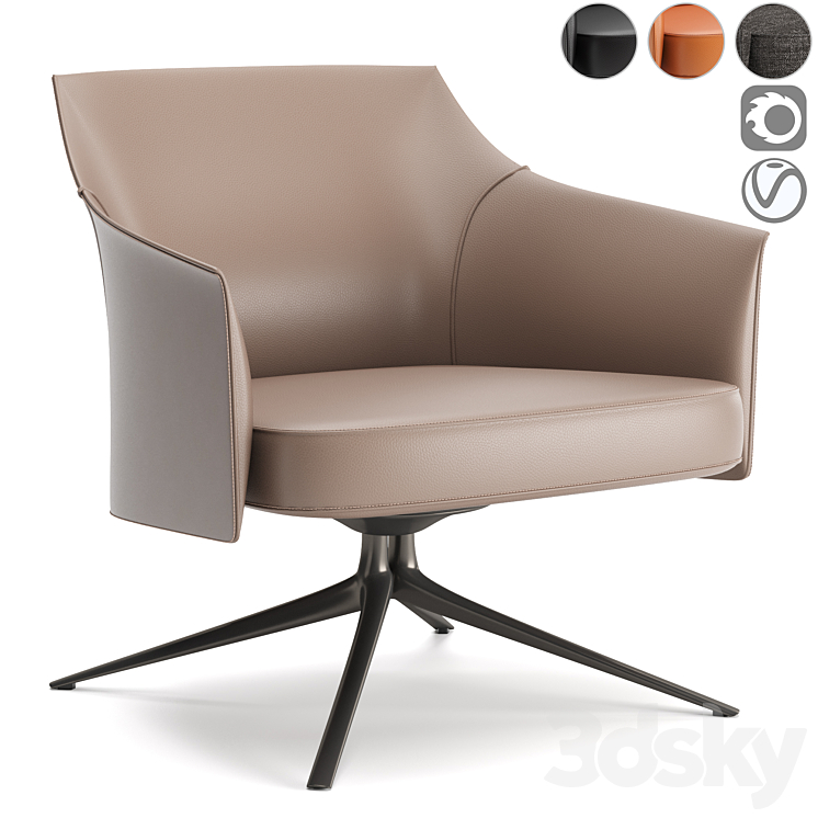 Stanford Poliform Armchair - Arm chair - 3D model