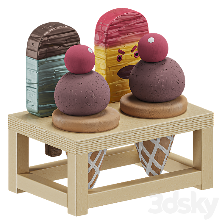Ice Cream - Toy - 3D model