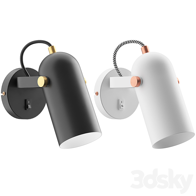 Spotlight Lamp Tyria Adjustable - Wall light - 3D model