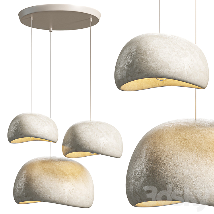 Corp iluminat Wabi Sabi pendant, Earthy Version - Pendant light - 3D model