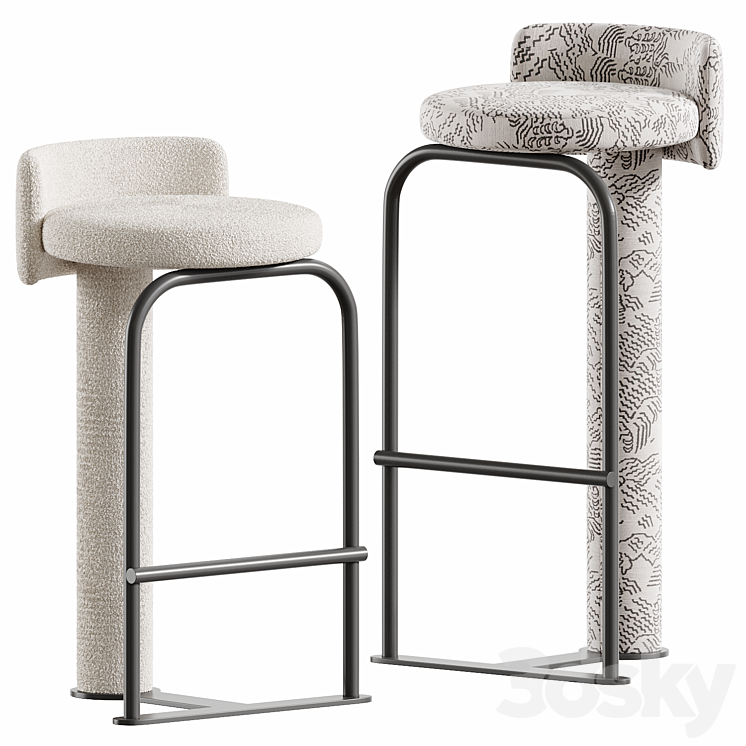 FOX COUNTER STOOL DEDAR By WOO - Chair - 3D model