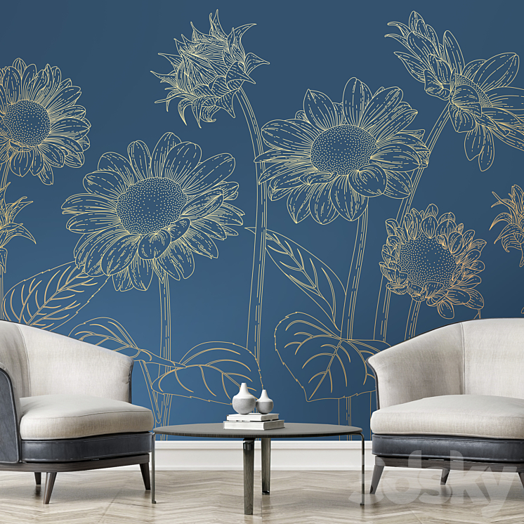 PINEGIN WALL & FRESCO | Panel Lines-PL068 - Wall covering - 3D model