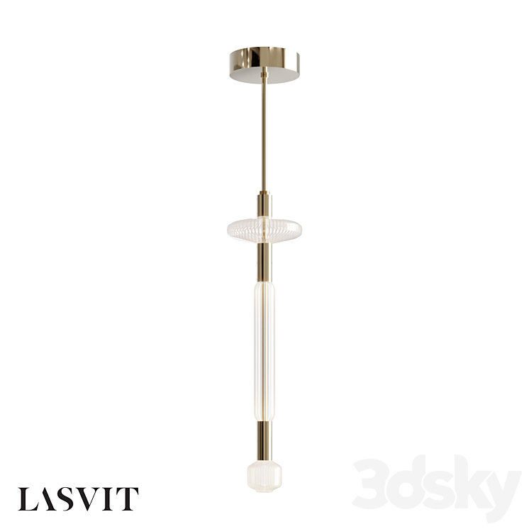 LASVIT Cipher Vertical S - CL036PC - Pendant light - 3D model