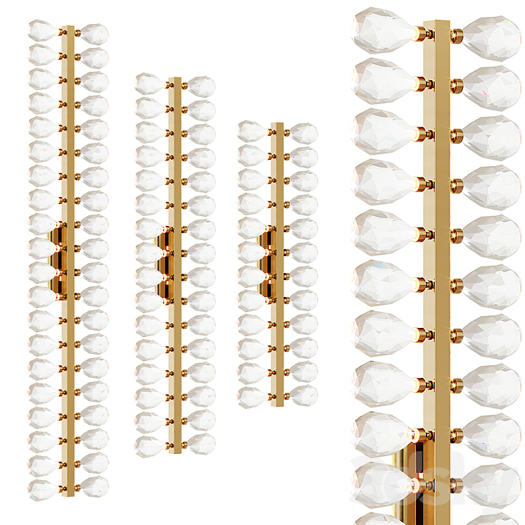 GLORIOLE LINE WALL Sconce - Wall light - 3D model
