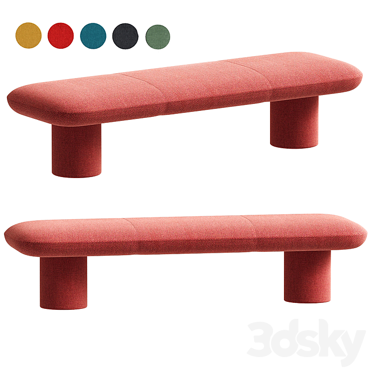 Levels Bench System - Other soft seating - 3D model