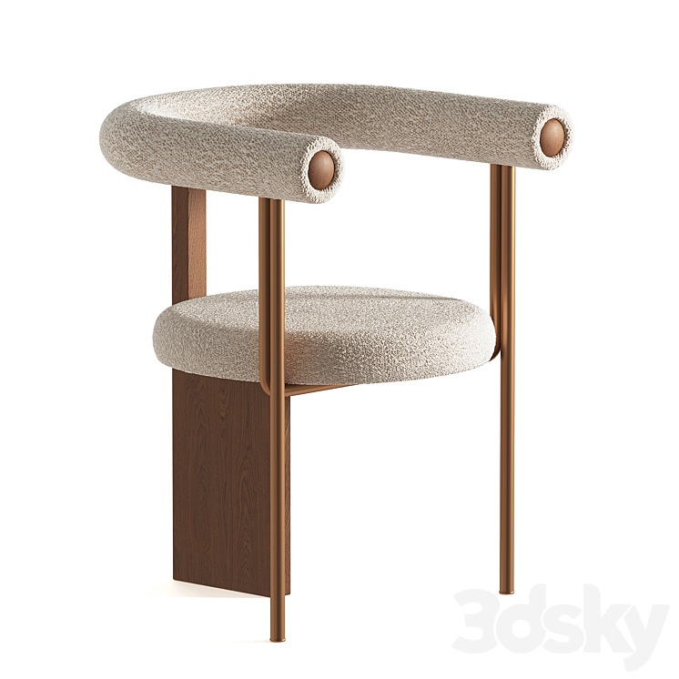Noble Statue Stoel - Chair - 3D model