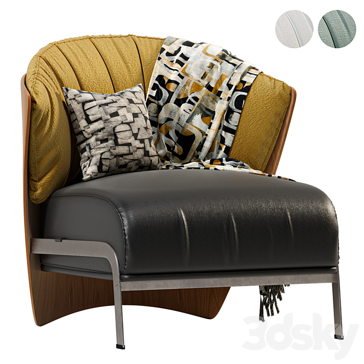 Elba chairs - Arm chair - 3D model