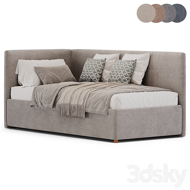 Corner Monte bed - Bed - 3D model