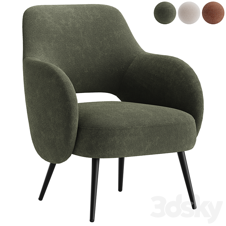 Brint chair - Arm chair - 3D model