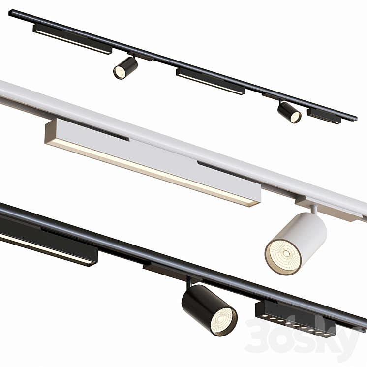 Led Track - Technical lighting - 3D model