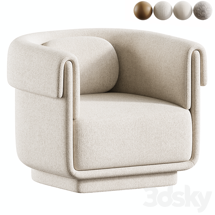 Hendricks Occasional Chair - Arm chair - 3D model