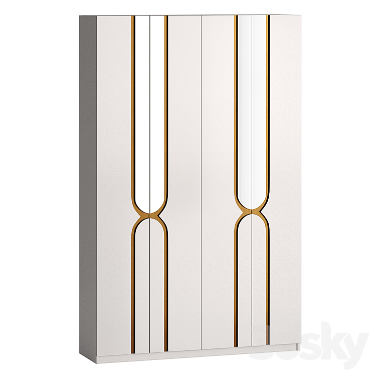 Arc doors wardrobe by Jim Wood - Wardrobe & Display cabinets - 3D model