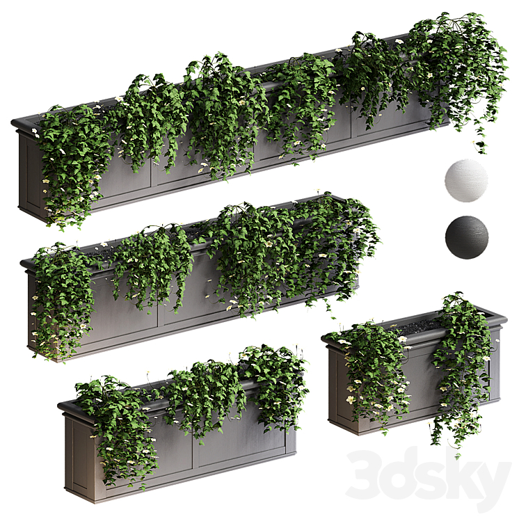 Window box planters 2 - Outdoor - 3D model