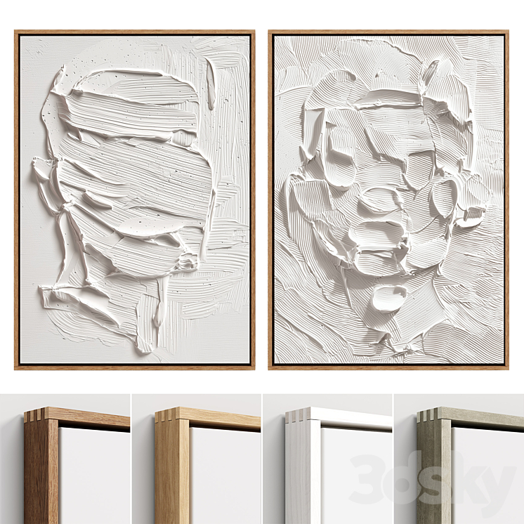 Plaster Two Frame B-37 - Frame - 3D model