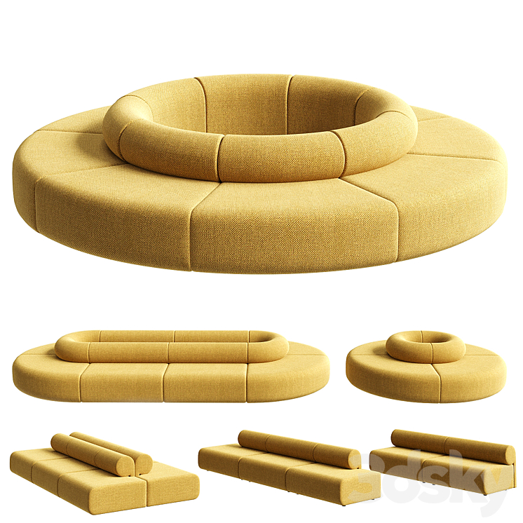 Nuans Design Moon Sofas - Sofa - 3D model