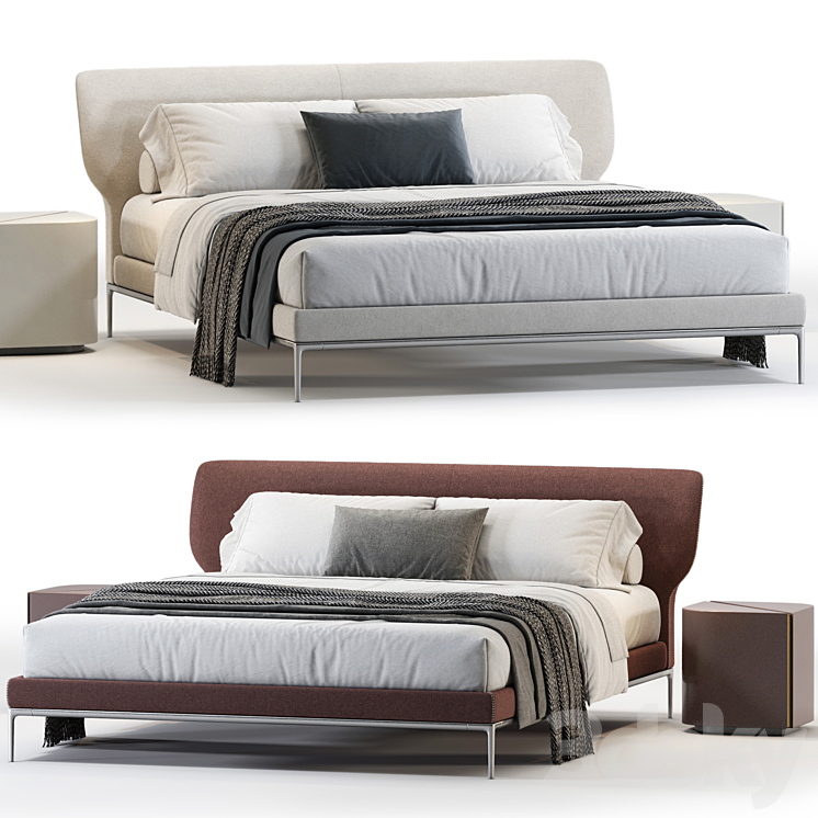 Alivar Maya Bed - Bed - 3D model