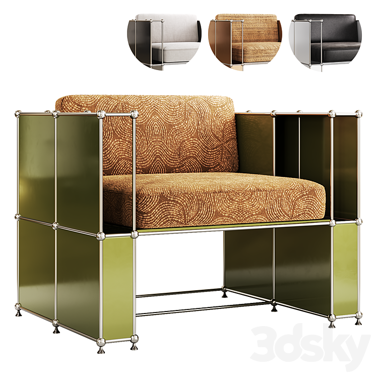 Manjak Lounge Chair - Arm chair - 3D model