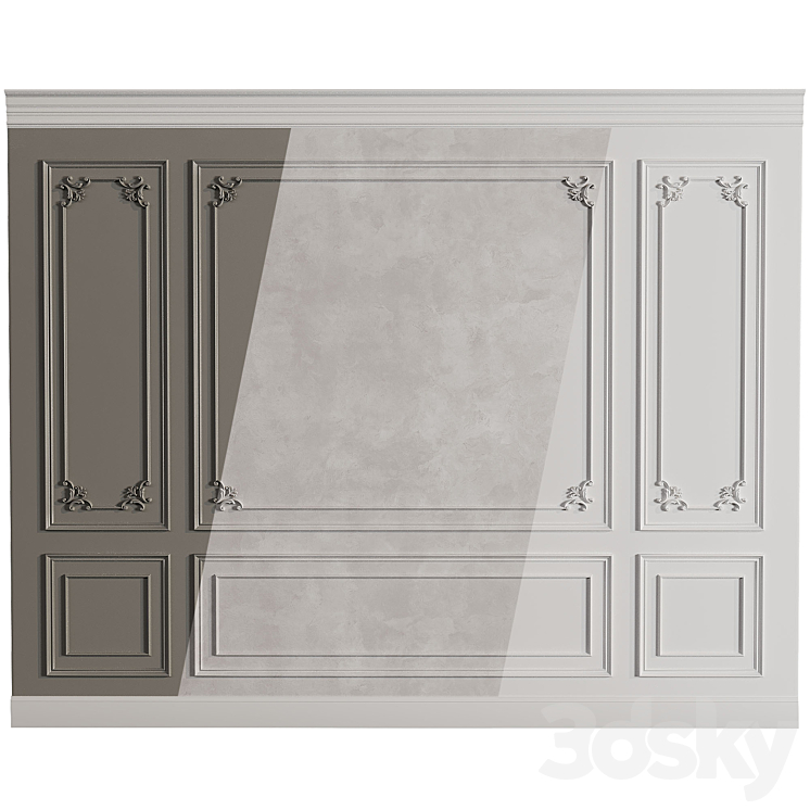 Wall molding classic 37 - Decorative plaster - 3D model