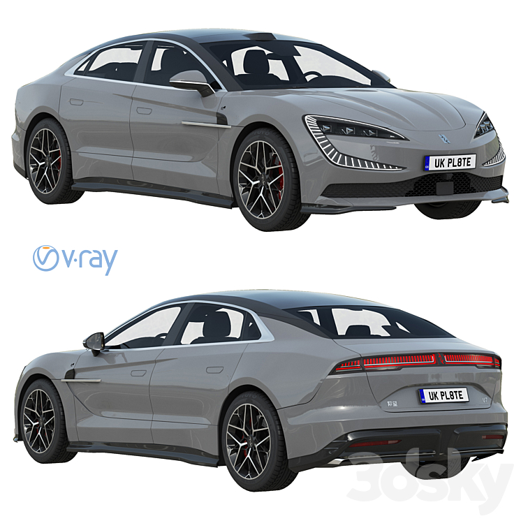 BYD YangWang U7 EV 2025 - Ground Transport - 3D model