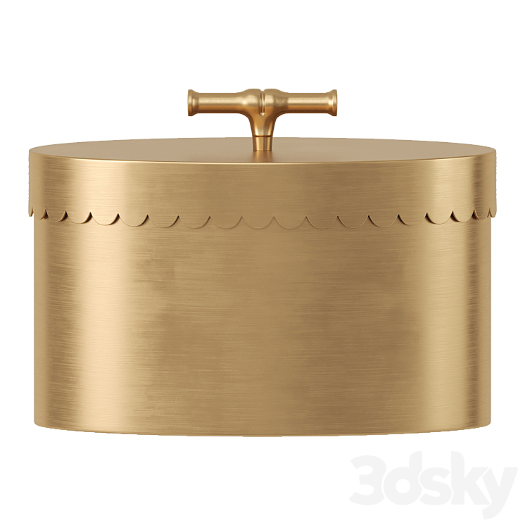 Buttercup Brass Box - Other decorative objects - 3D model
