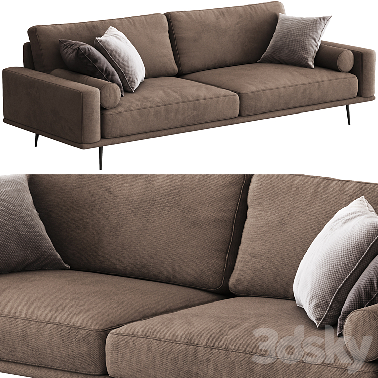 BoConcept Carlton Sofa with Legs - Sofa - 3D model