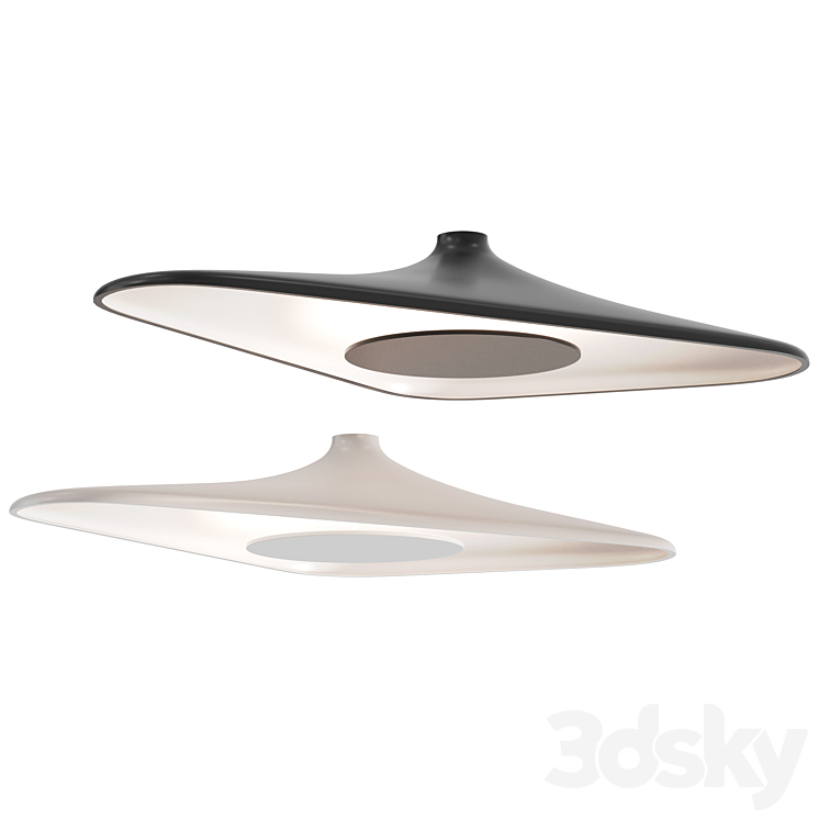 Luceplan ceiling lamps Soleil Noir - Ceiling lamp - 3D model