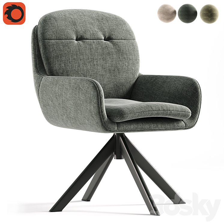 Lexa Dining Chair - Chair - 3D model