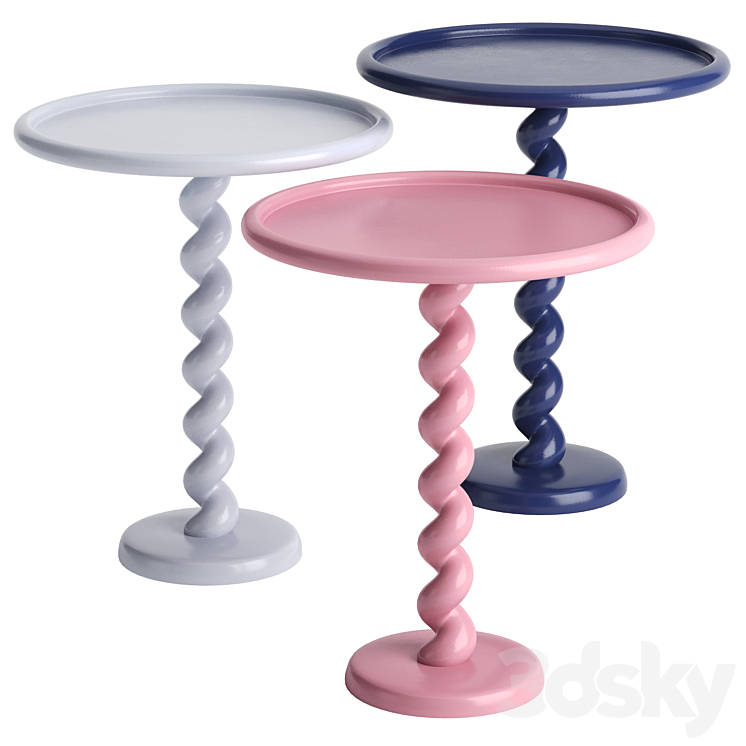 Pols Potten Twister Side Table - Table - 3D model