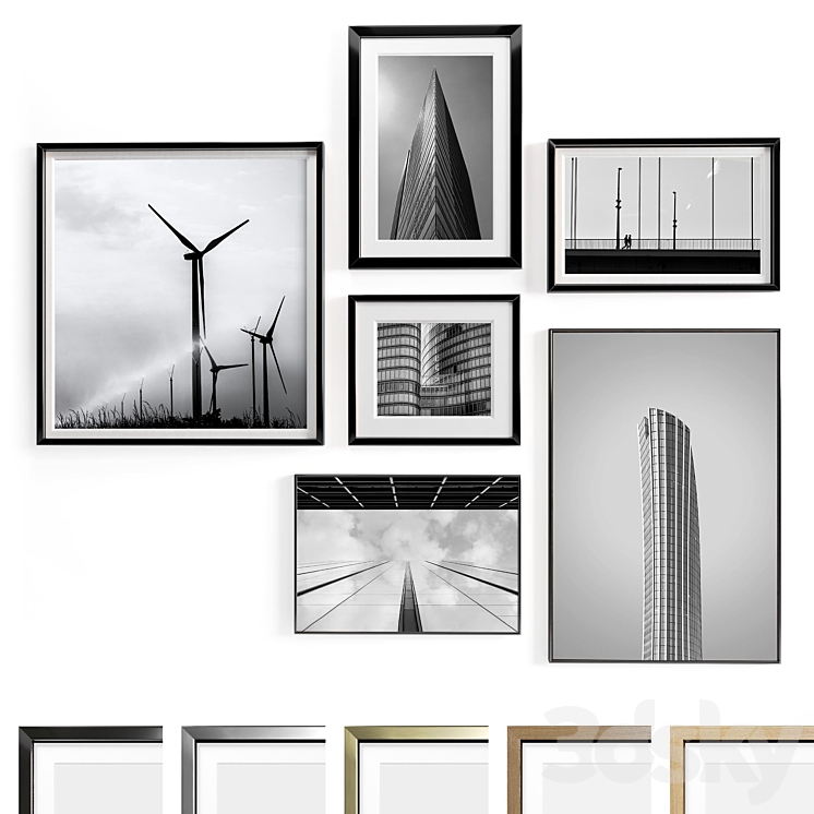 Minimal Photo Frame Set-18 - Frame - 3D model