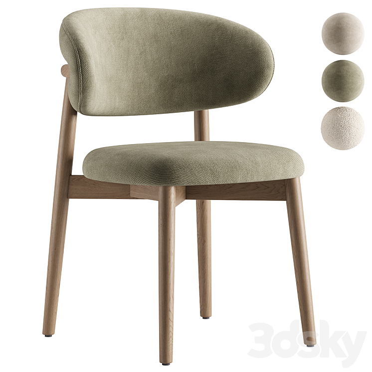 Ferrara Wood Chair - Chair - 3D model
