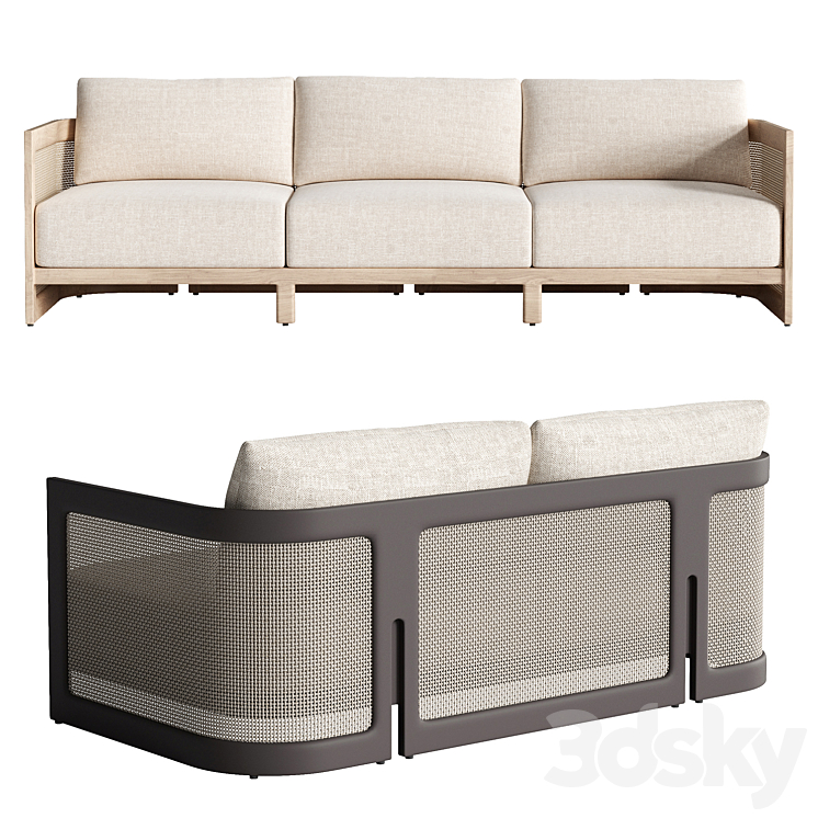 Outdoor Furniture Part 2 Sofa by RH ENTIRE Collection - Sofa - 3D model