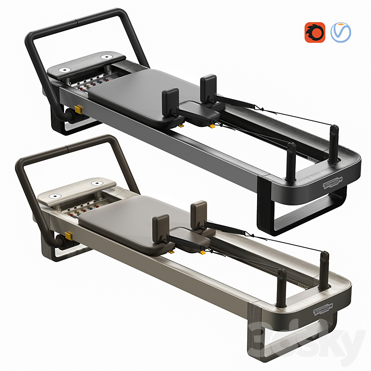 Technogym Reform Pilates Equipment 3D Model | Corona V-Ray - Sports ...