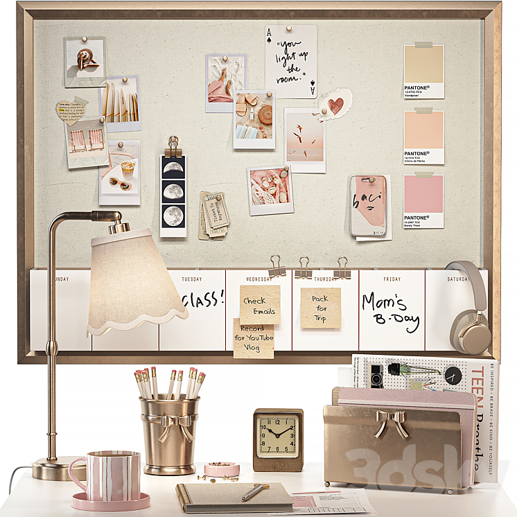 Study Desk Decor and Pinboard For Teenagers and Kids MA06 - Decorative ...