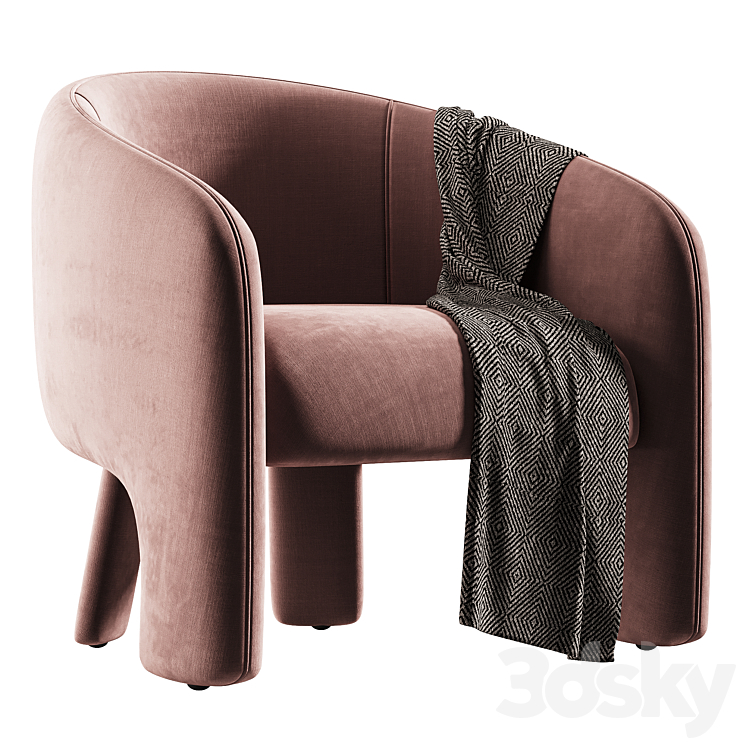 Quinti Sedute BIG FOOT - Arm chair - 3D model
