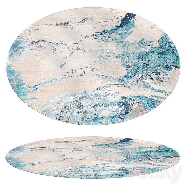 Contemporary Designs Hand Knotted Rug - Carpets - 3D model