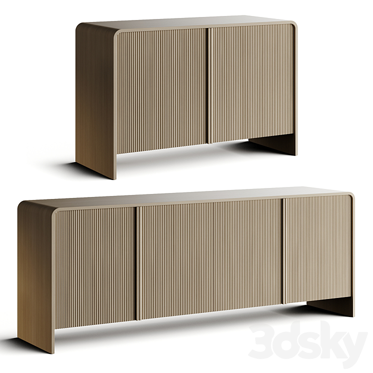 RH ALORA Sideboard W2120cm 4 DOOR - Sideboard & Chest of drawer - 3D model