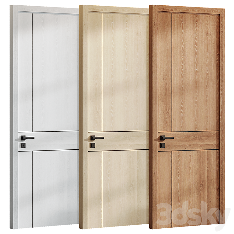 Interior Door Wooden - Doors - 3D model