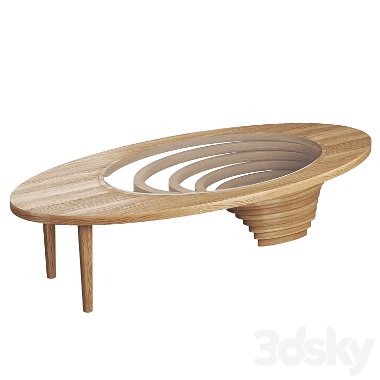 Ellipse Large Coffee Table For Living Room - Table - 3D model