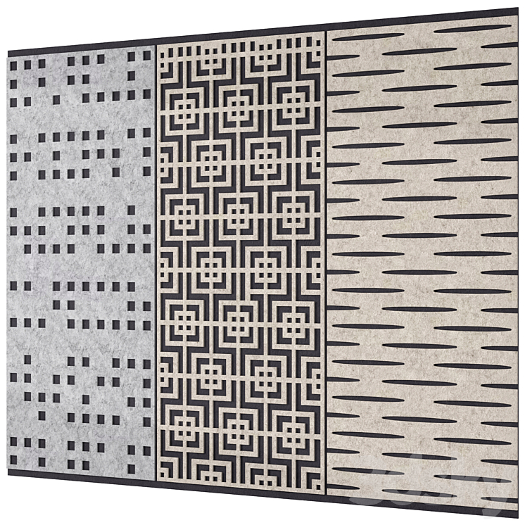 02 Acoustic wall pattern panels Pixel, Indus, Wamika - Other decorative ...