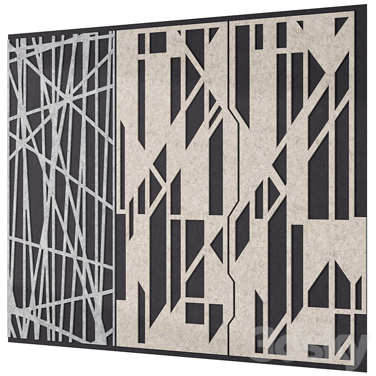 03 Acoustic wall pattern panels Monsoon, Setro A, Setro B - Other ...