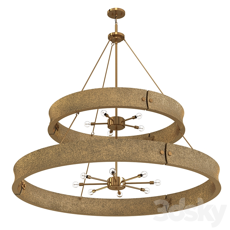 Progress lighting Lusail chandelier - Pendant light - 3D model
