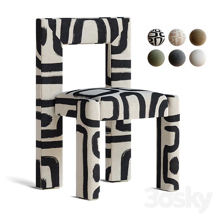 Angle II Dining Chair by TRNK - Chair - 3D model