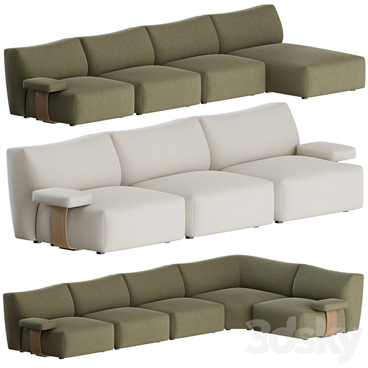 Goom Modular Sofa by MDF italia - Sofa - 3D model