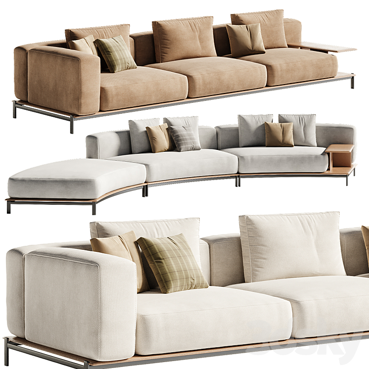 Brera Modular Sofa by Poliform - Sofa - 3D model